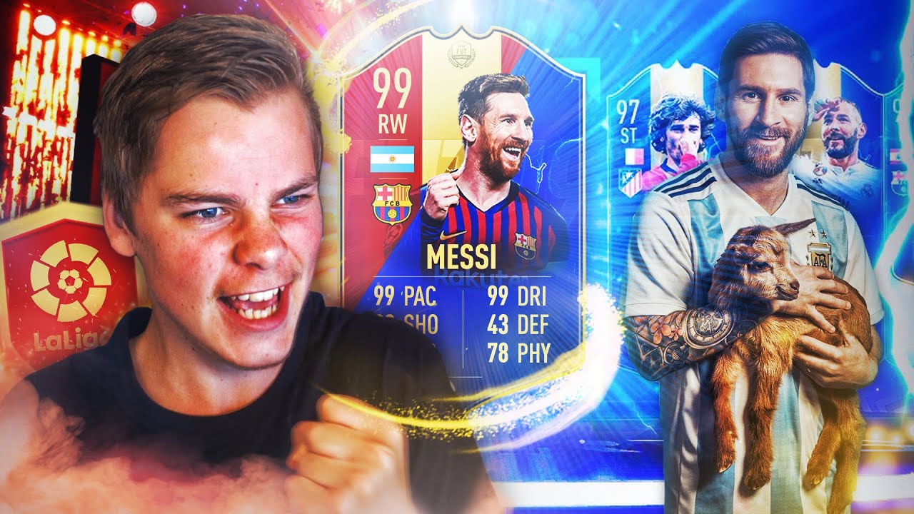 JEG PACKET 99 TOTS MESSI! 😱🔥 LA LIGA FUT CHAMPIONS REWARDS PACK OPENING ...