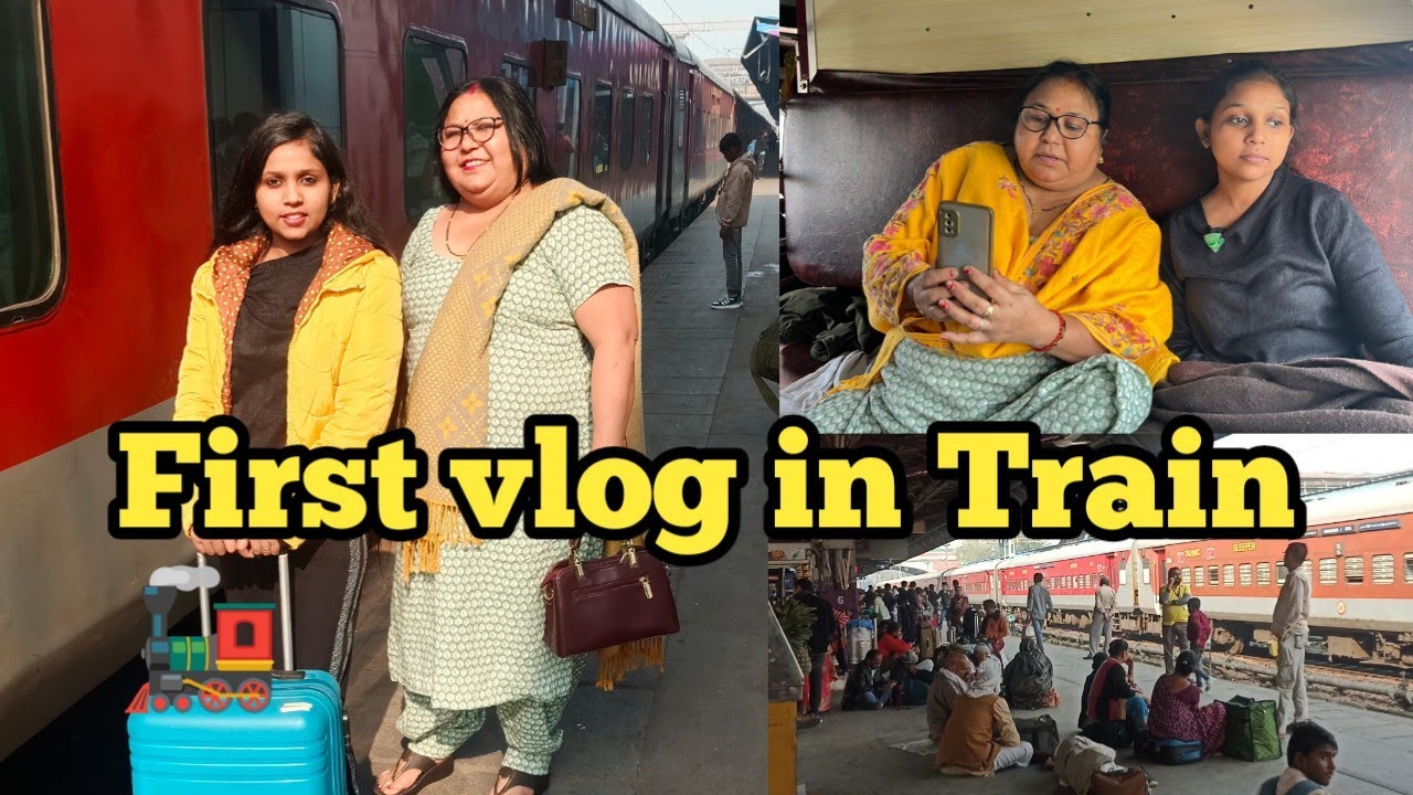 MY First Vlog In Train 🚃🚂 - YouTube