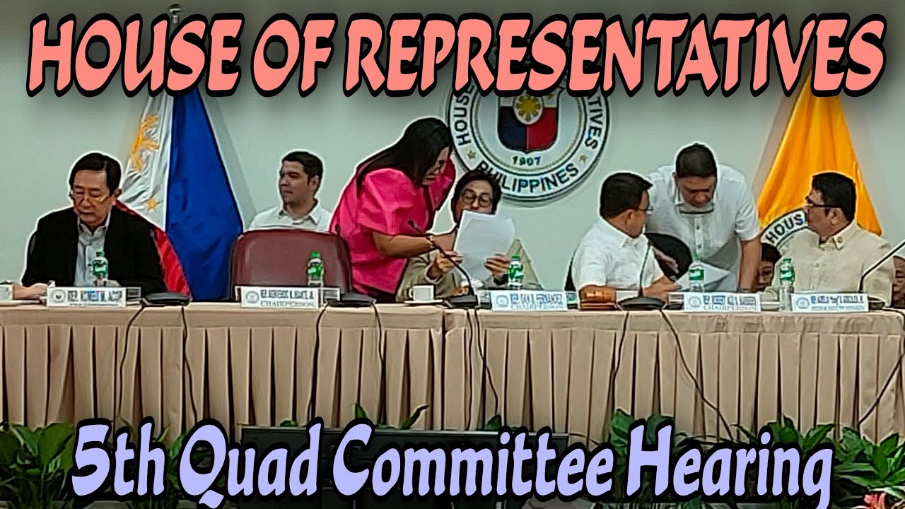 HOUSE OF REPRESENTATIVES (House of Representatives 5th Quad Committee ...
