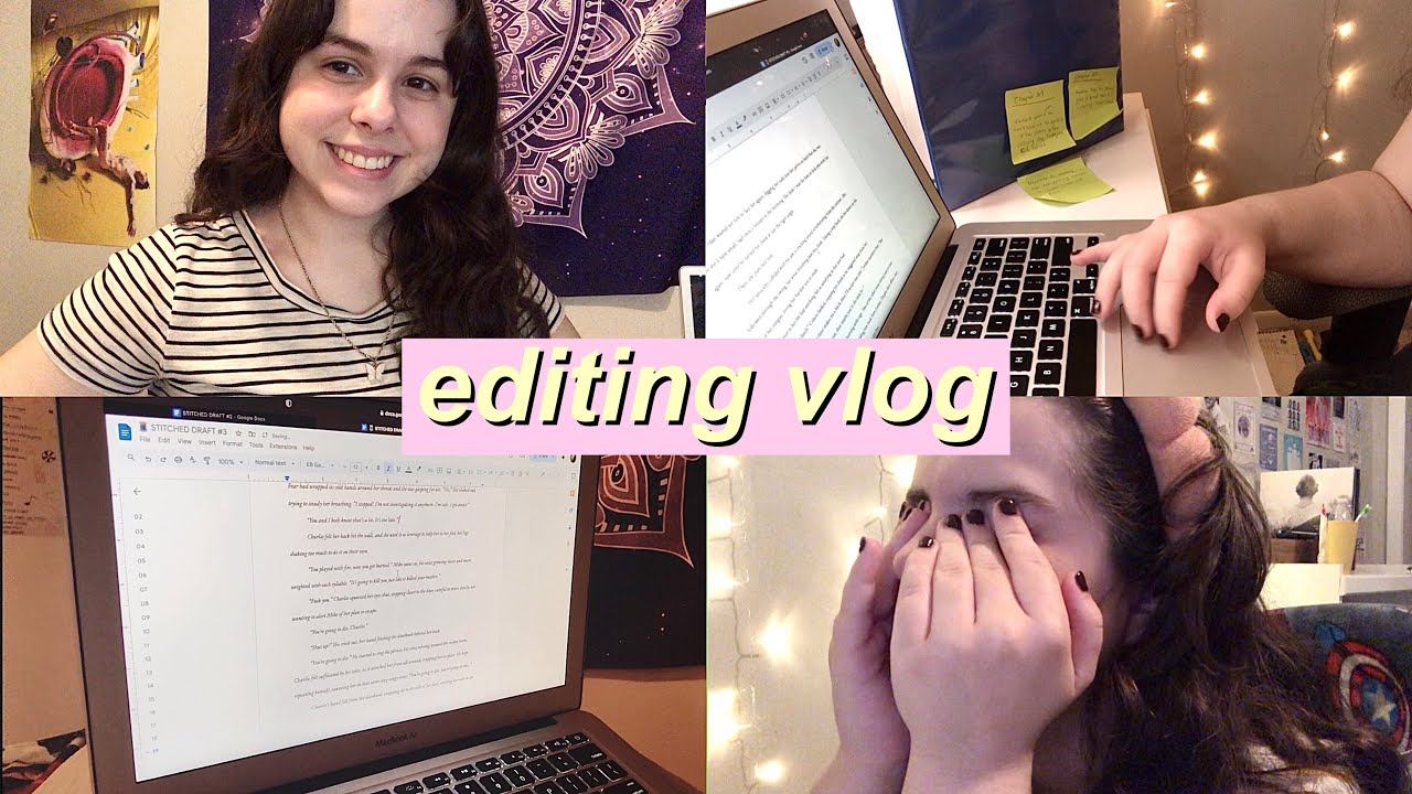 finishing round two of edits | productive editing vlog - YouTube