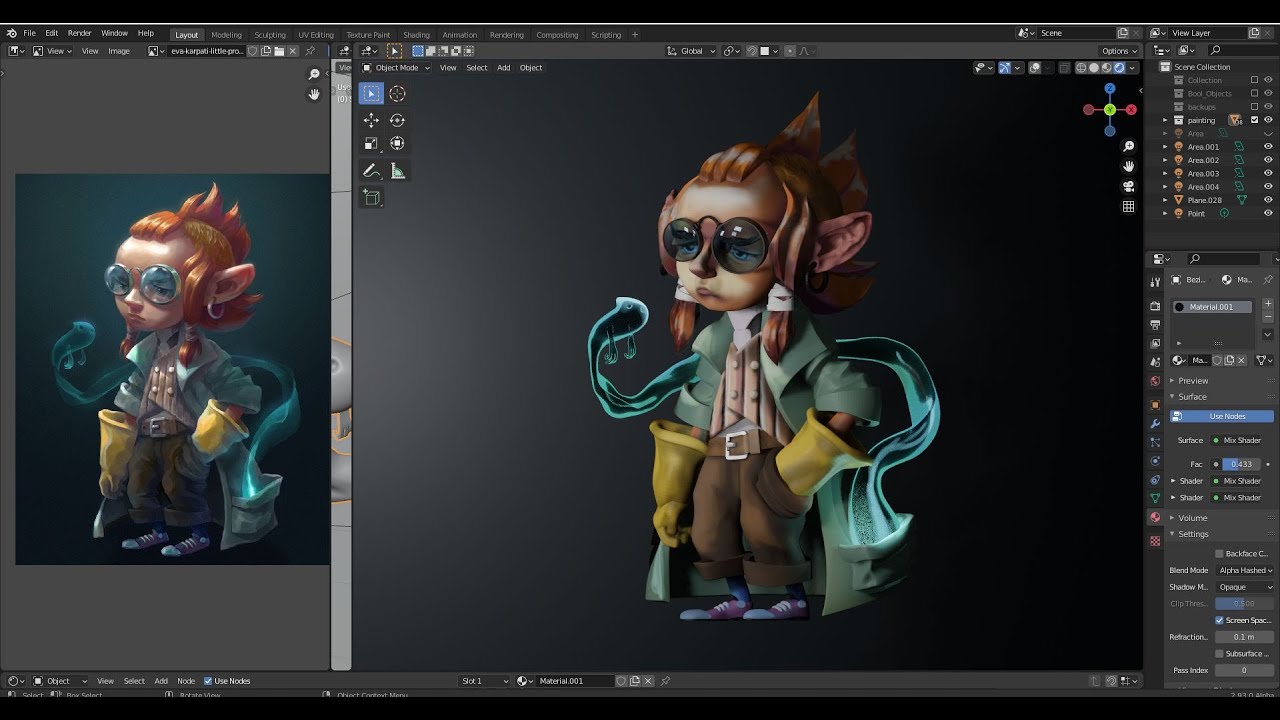 Little Sad Professor - 3d sculpt by WWS3D - Blender 2.93 - YouTube