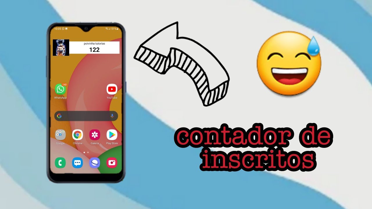 como adicionar contador de inscritos - YouTube