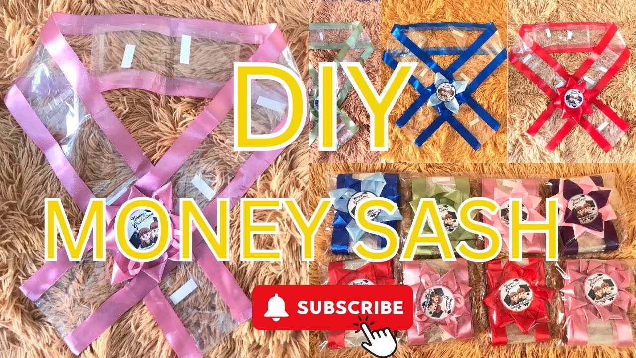 PAANO GUMAWA NG MONEY SASH ( DIY MONEY SASH OR GARLAND) - YouTube