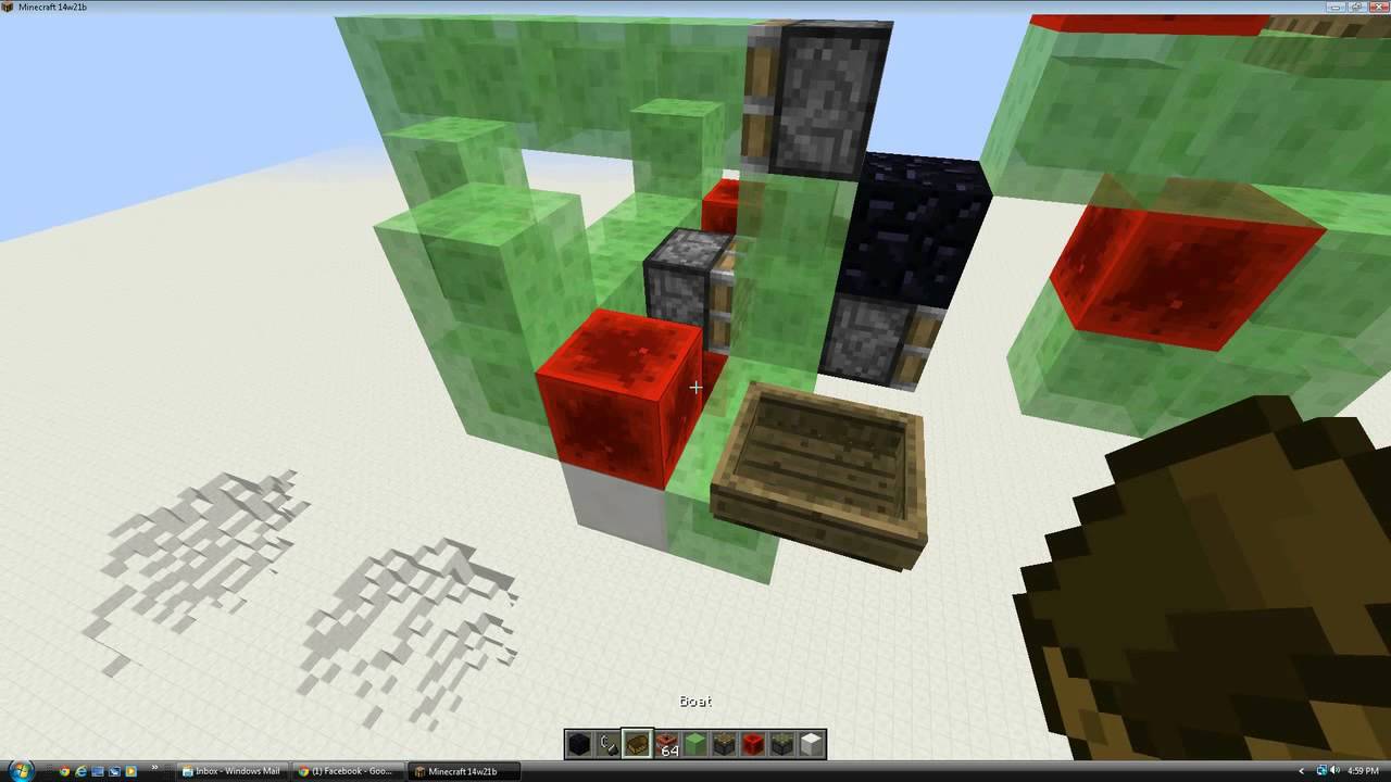 Simple Tnt-Launching Minecraft Flying Machine - YouTube