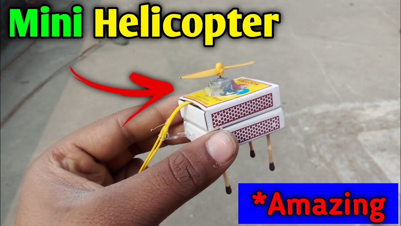How to make helicopter || helicopter Kaise banaen || mini helicopter ...