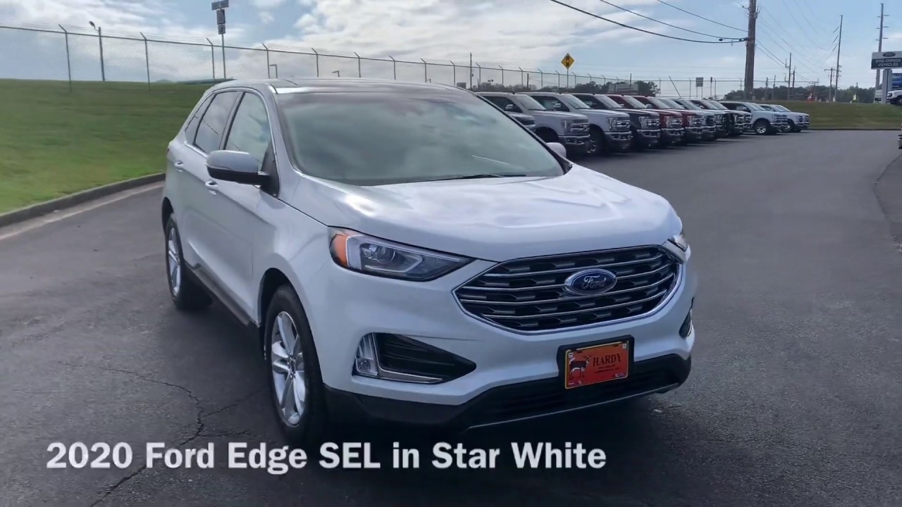 2020 Ford Edge SEL in Star White - YouTube