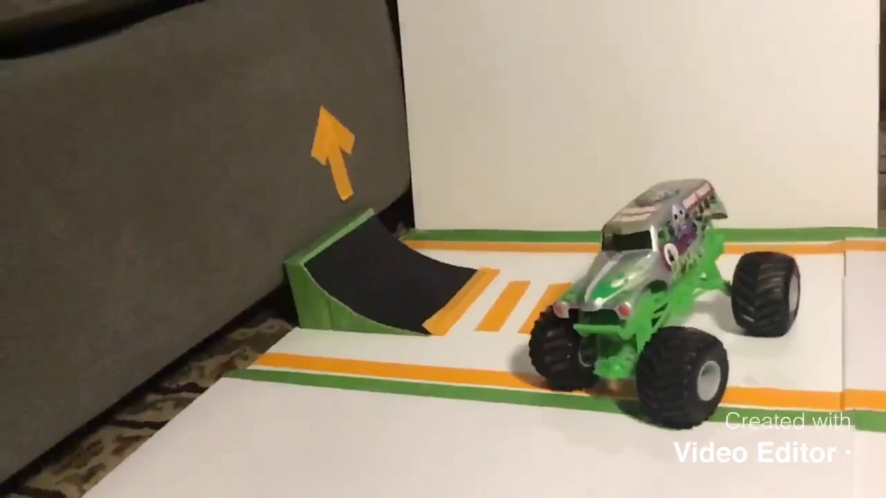 Toy monster truck does insane backflip!! - YouTube