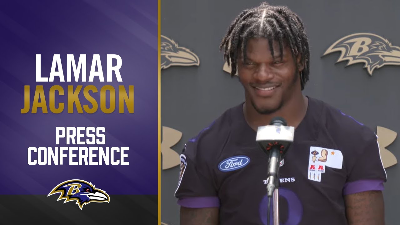 Lamar Jackson Talks OTAs, Training and Contract | Baltimore Ravens ...