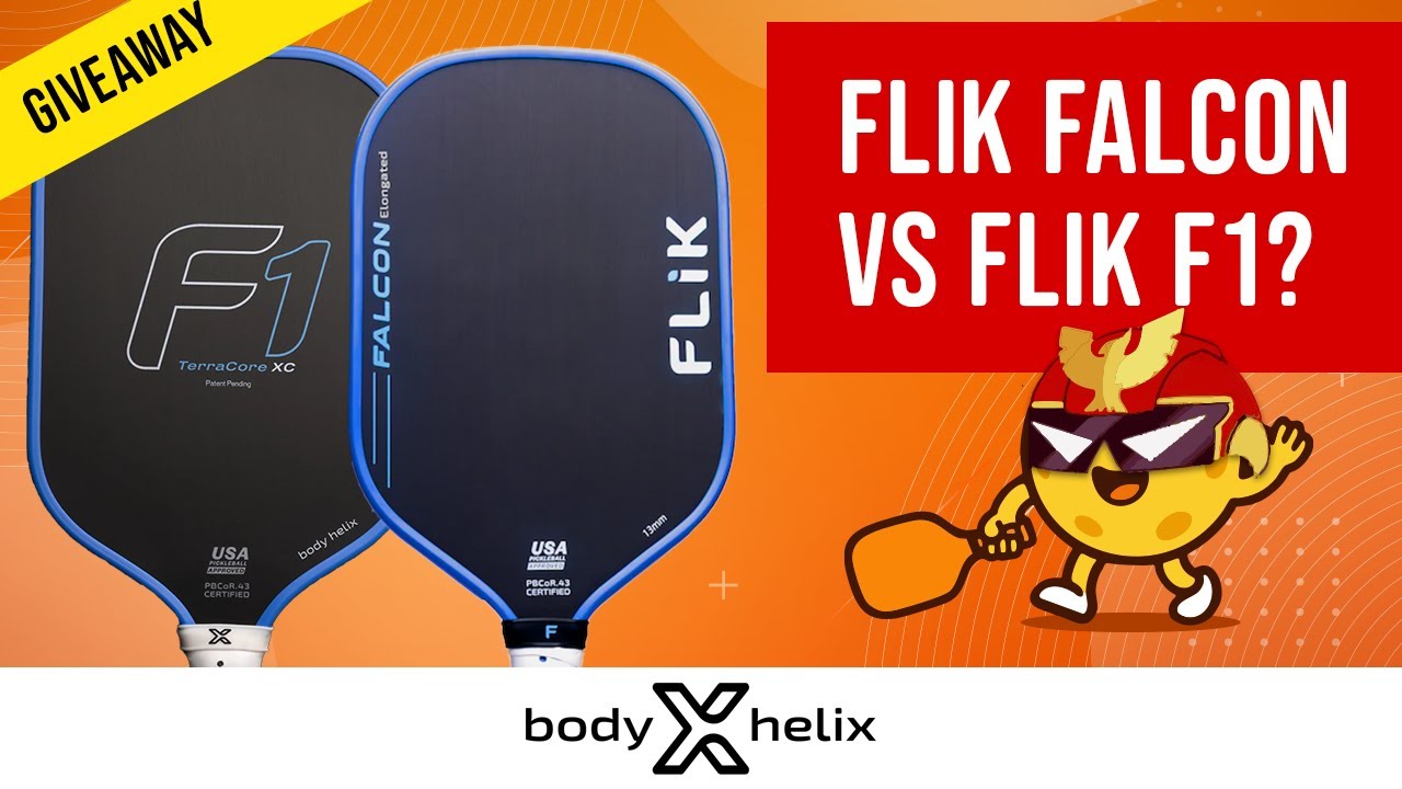 Bodyhelix Flik F1 vs Flik Falcon Pickleball Paddle review + Third shot ...