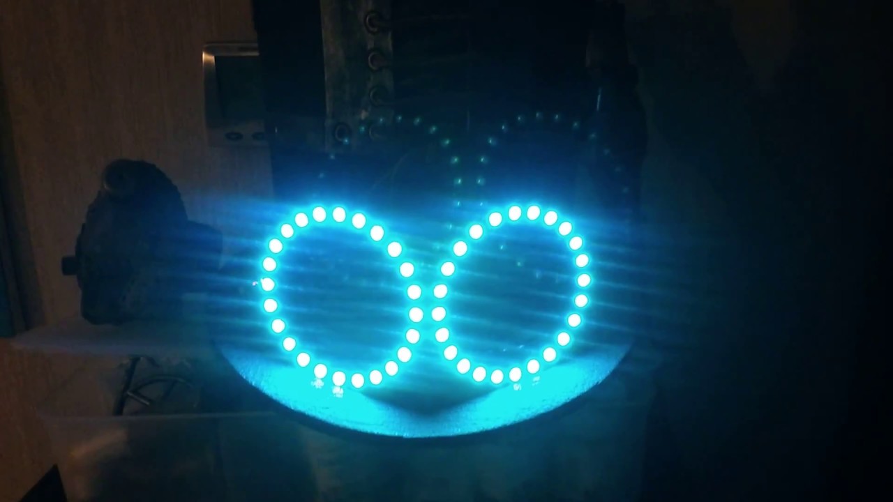 NeoPixel Led glasses v.2 - YouTube