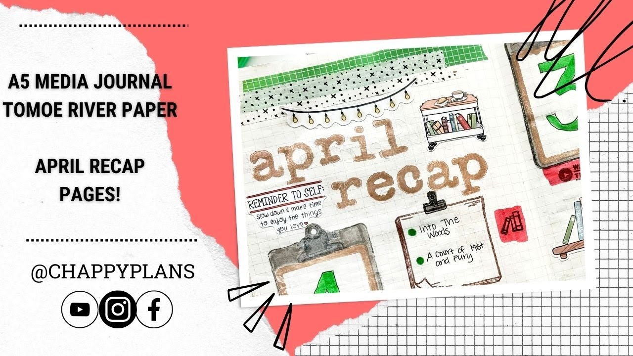 MEDIA JOURNAL :: APRIL RECAP :: @createwithpen5743 JOURNAL - YouTube