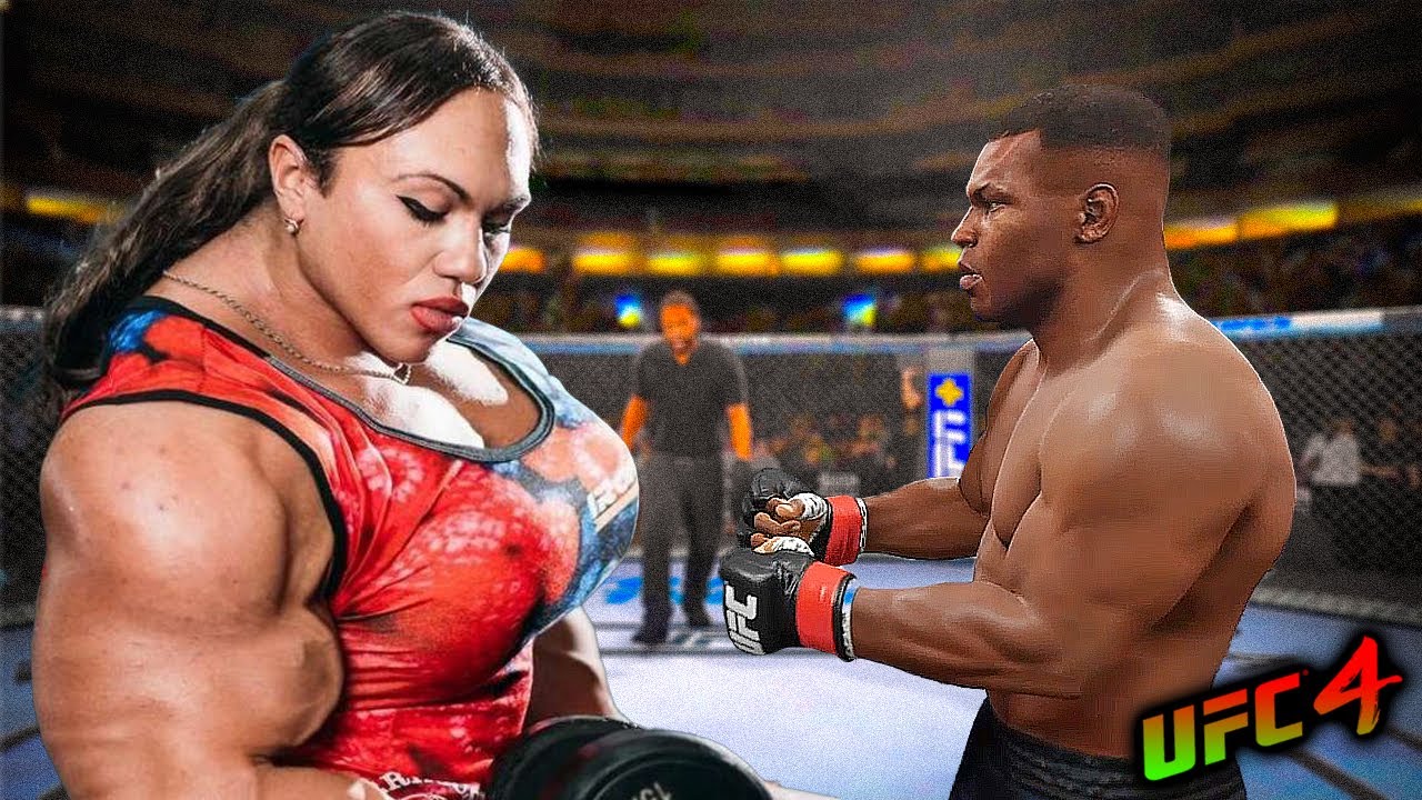 Mike Tyson vs. Steroid Girl (EA sports UFC 3) - YouTube