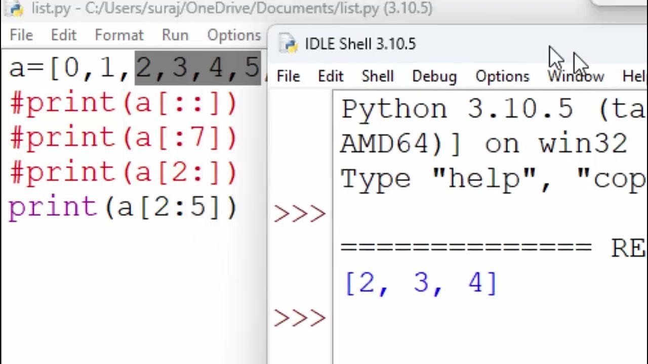 Slicing concept clear in Python@COMPUTEREXCELSOLUTION - YouTube