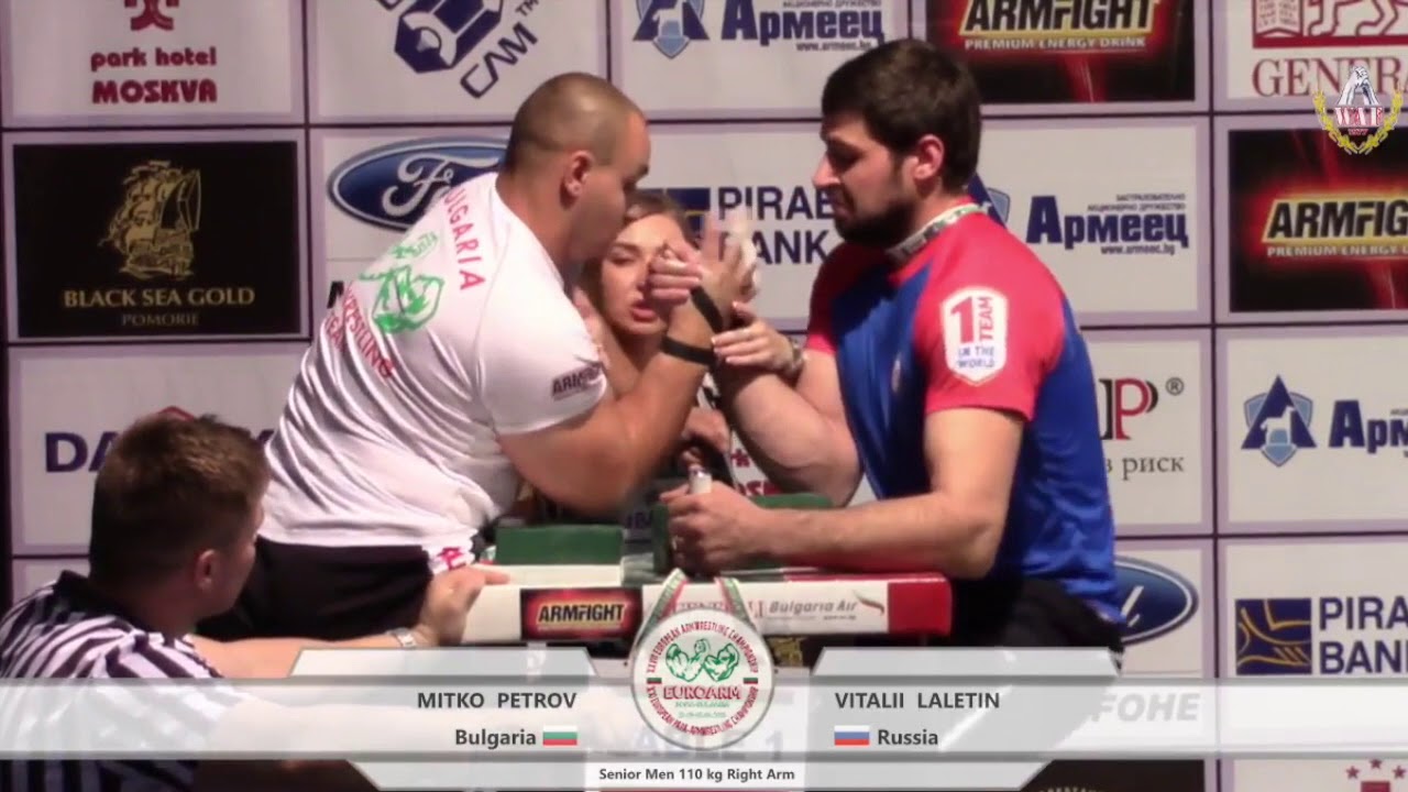 Vitalii LALETIN (Russia) vs Mitko PETROV (Bulgaria) - XXVIII EUROARM ...