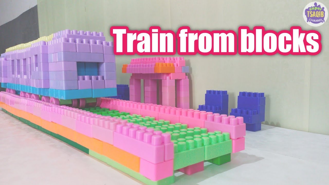 Building blocks train | miniatur kereta api besar dari Lego - YouTube