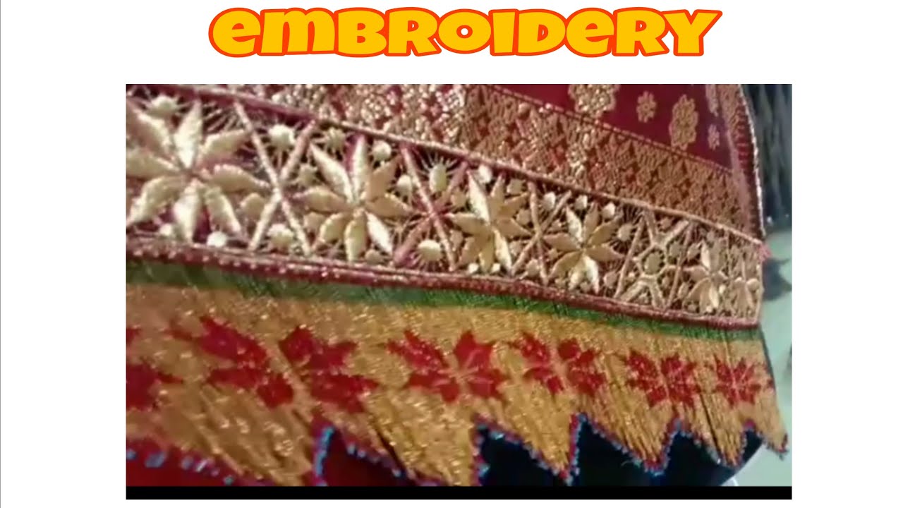 ⭐IT'S VERY EASY TO EMBROIDE A HOLE STUFF||MEMBORDIR SONGKET LUBANG ...