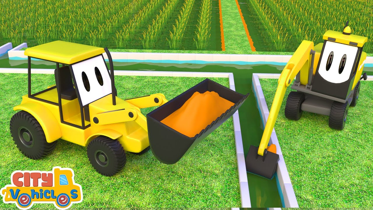 Construction Vehicles — Excavator, Loader / Bulldozer, Tractor build ...
