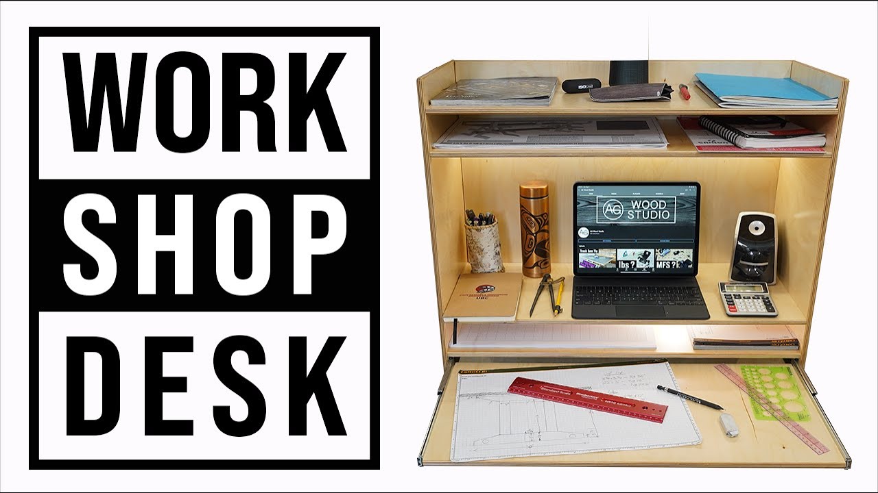 Making a French Cleat Desk to keep your Workshop Organized: Shaper ...