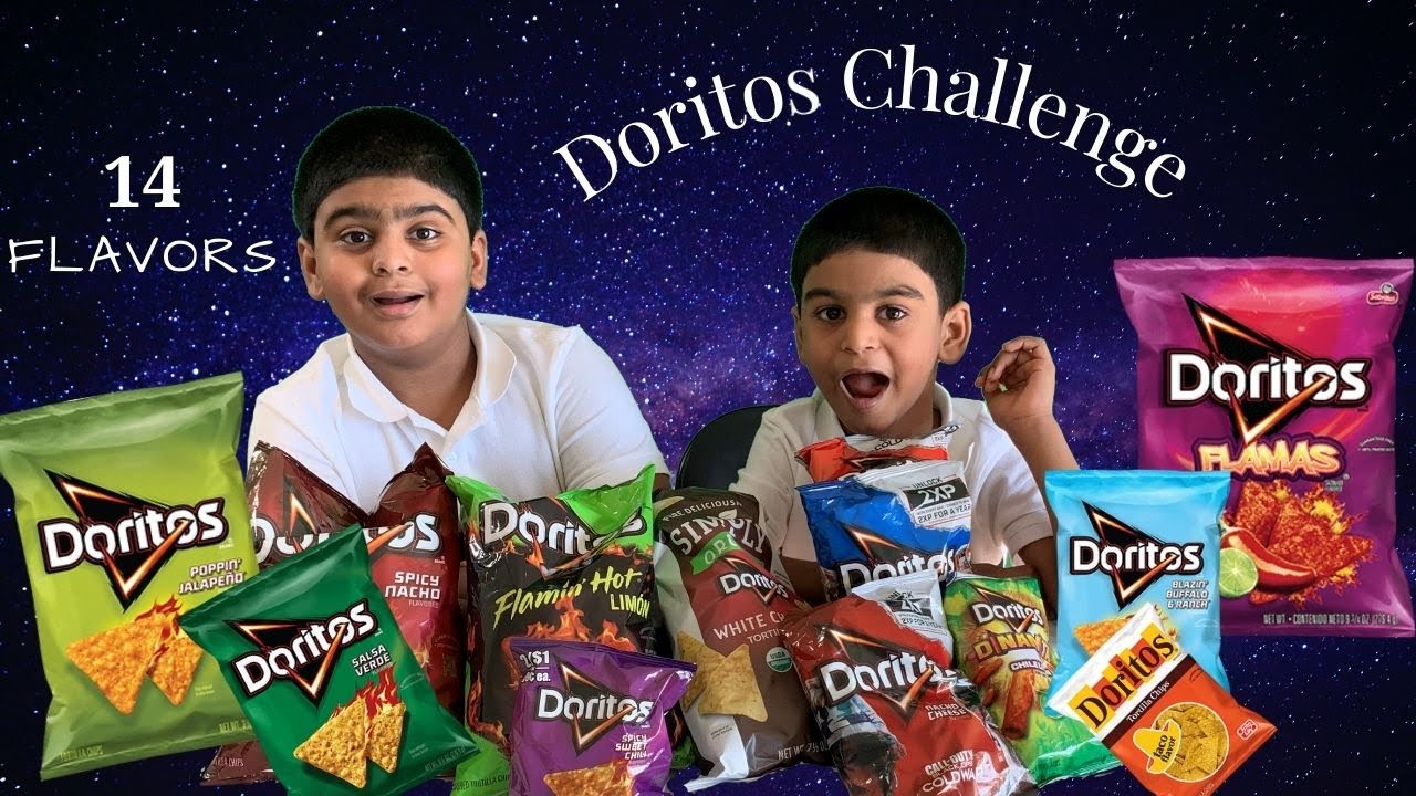 DORITOS CHALLENGE !! Tasting Different Types Tortilla Chips Flavors😍😋 ...