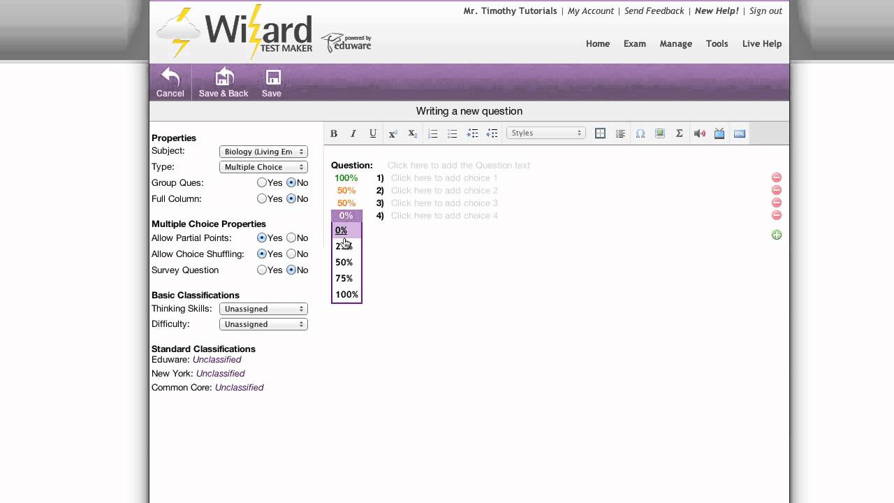 WizardTM Exam and Question Editor Overview - YouTube