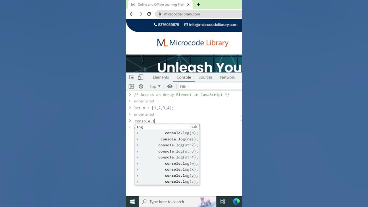 JavaScript Array Hacks: Accessing Elements Made Easy | #shortsvideo #viral - YouTube