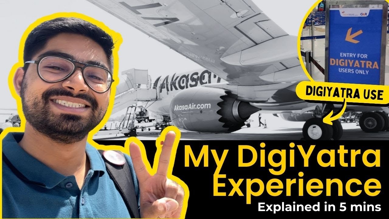 How to use the DigiYatra App | Live Footage from Airport | My ...