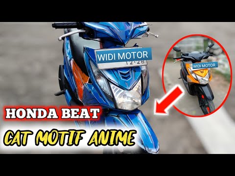 HONDA BEAT MODIFIKASI ‼️ CAT MOTIF ANIME - YouTube
