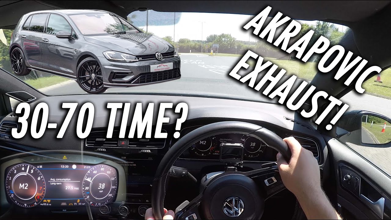 2019 VW GOLF R DRIVING POV/REVIEW // AKRAPOVIC EXHAUST! - YouTube