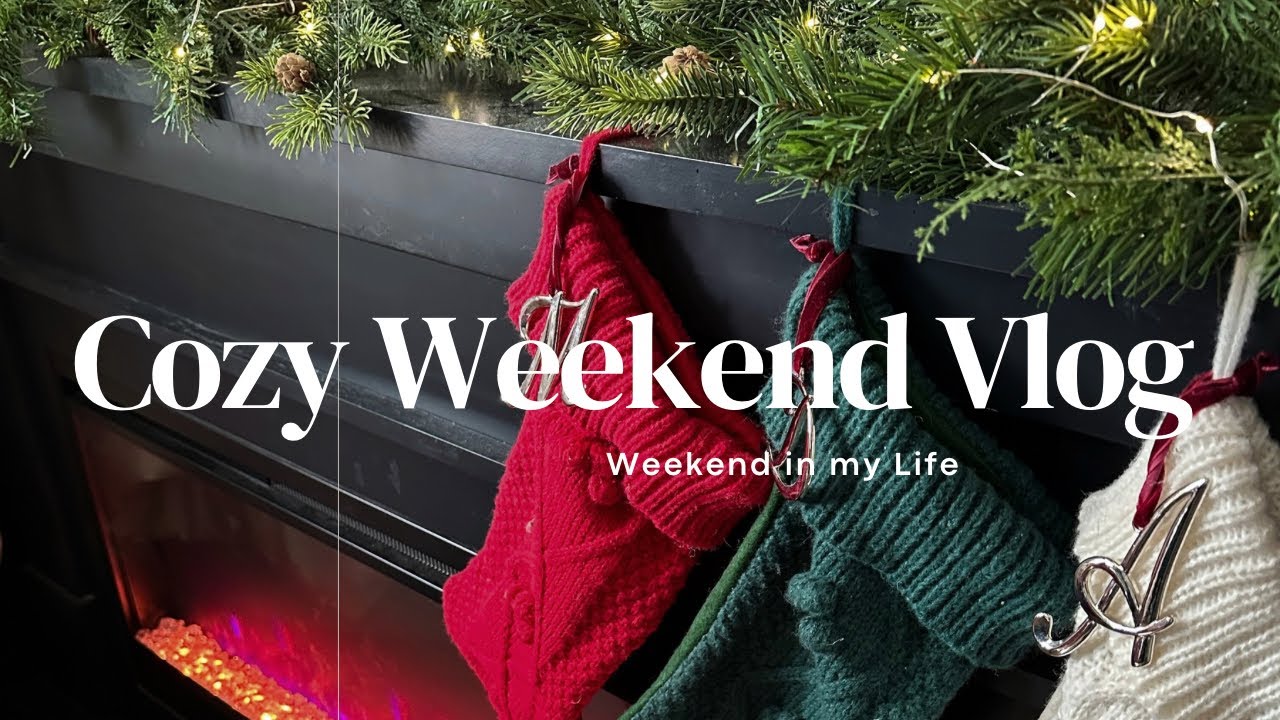 Cozy Weekend Vlog | Shopping, Holiday Decorating, Cleaning - YouTube