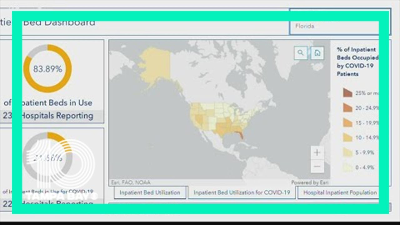 Fewer ICU beds available around Tampa Bay as COVID numbers rise - YouTube