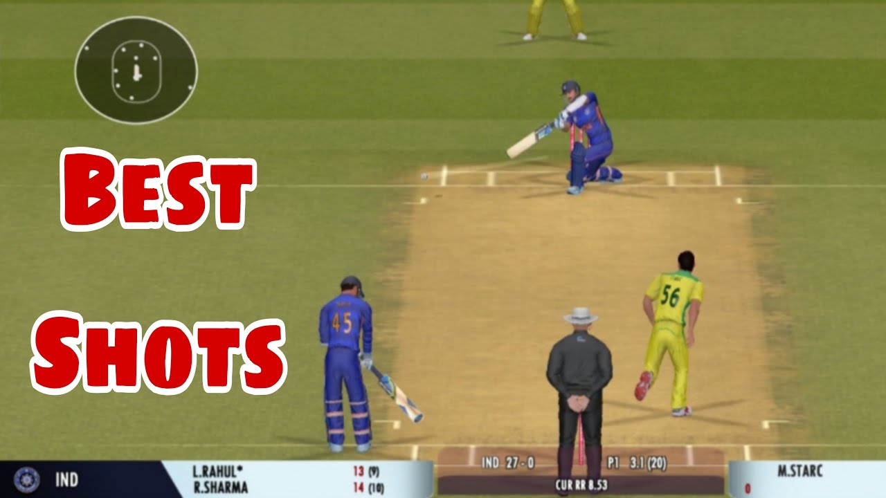 Top Class Shots in Real Cricket Game 22 - Ind vs Aus - YouTube
