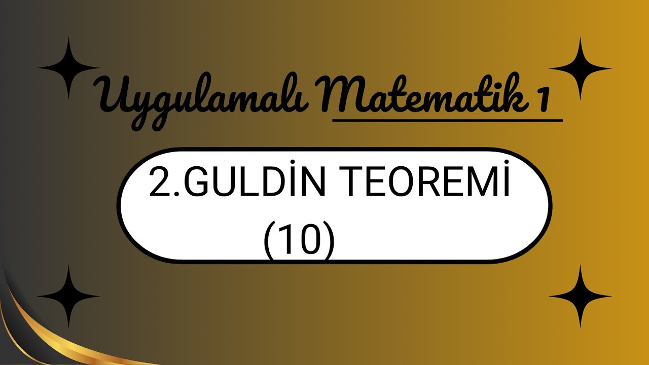 Uygulamalı Matematik: 2.Guldin Teoremi (10) - YouTube