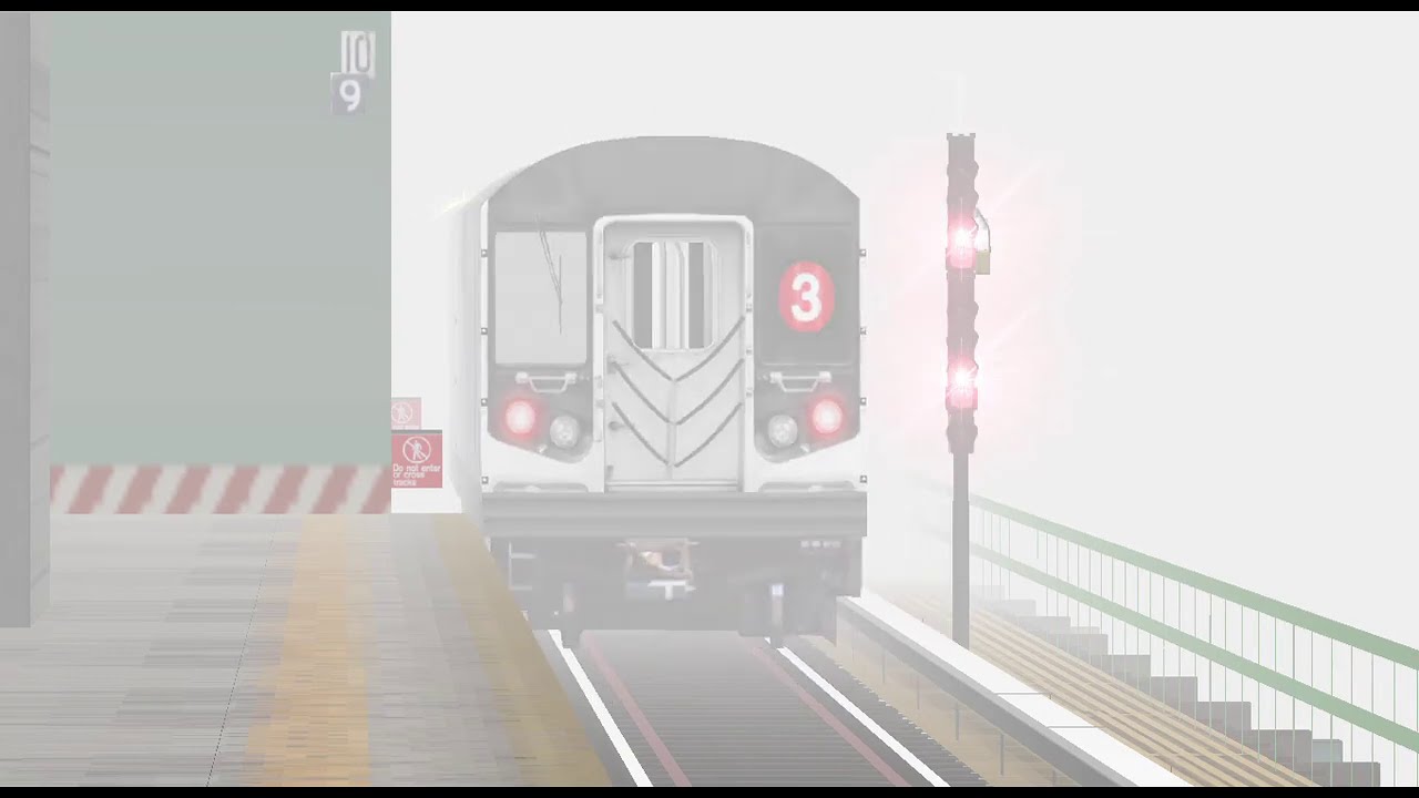 [OpenBVE] Foggy day with a rare messed up R192A 3 Train Rollsign at New ...