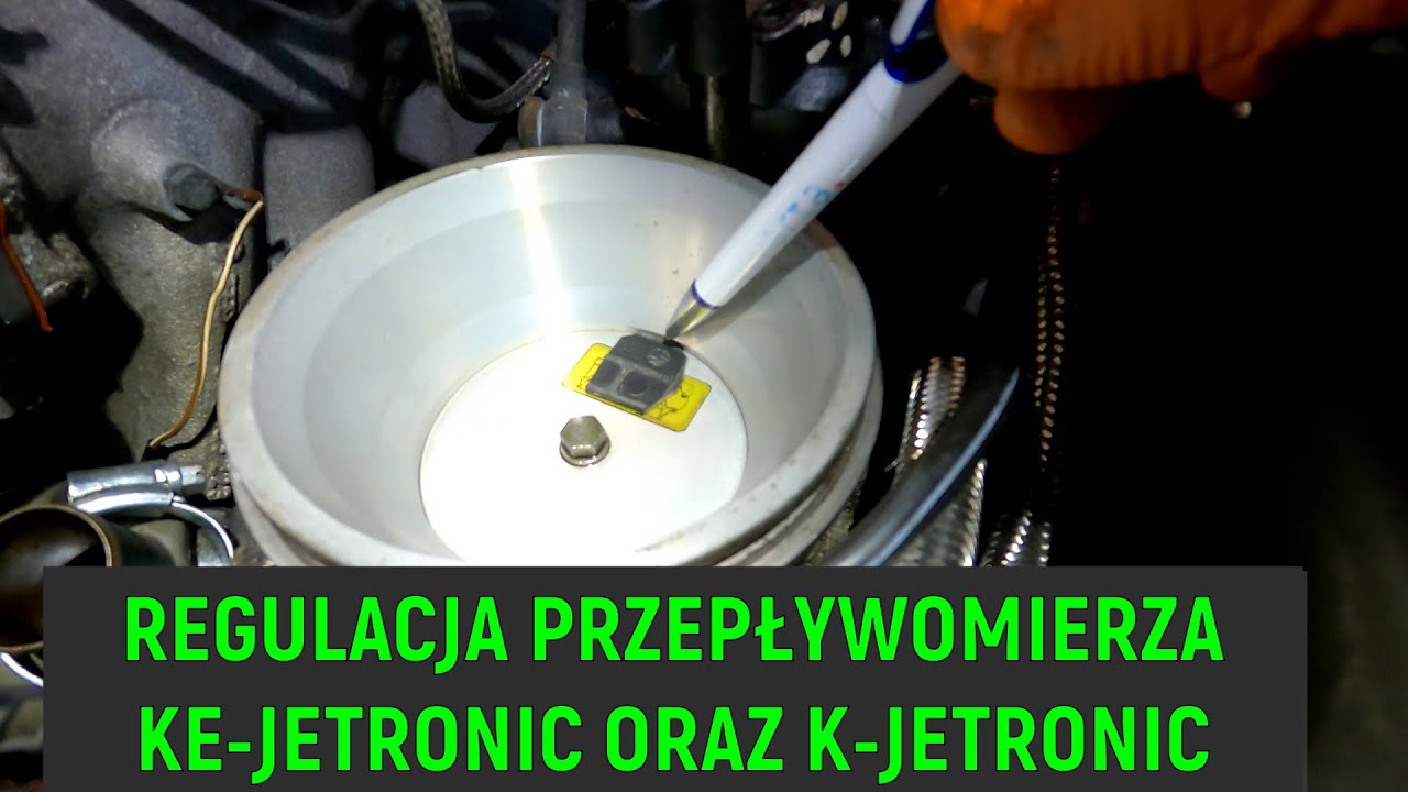 Przepływomierz Ke-jetronic i K-Jetronic regulacja i sprawdzenie. Klapa ...