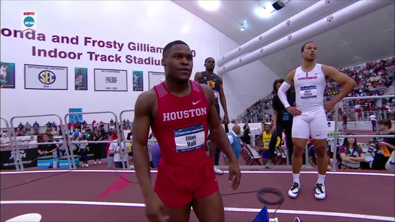 Elijah Hall 20.02 (AR) - 2018 NCAA Indoor 200m - YouTube