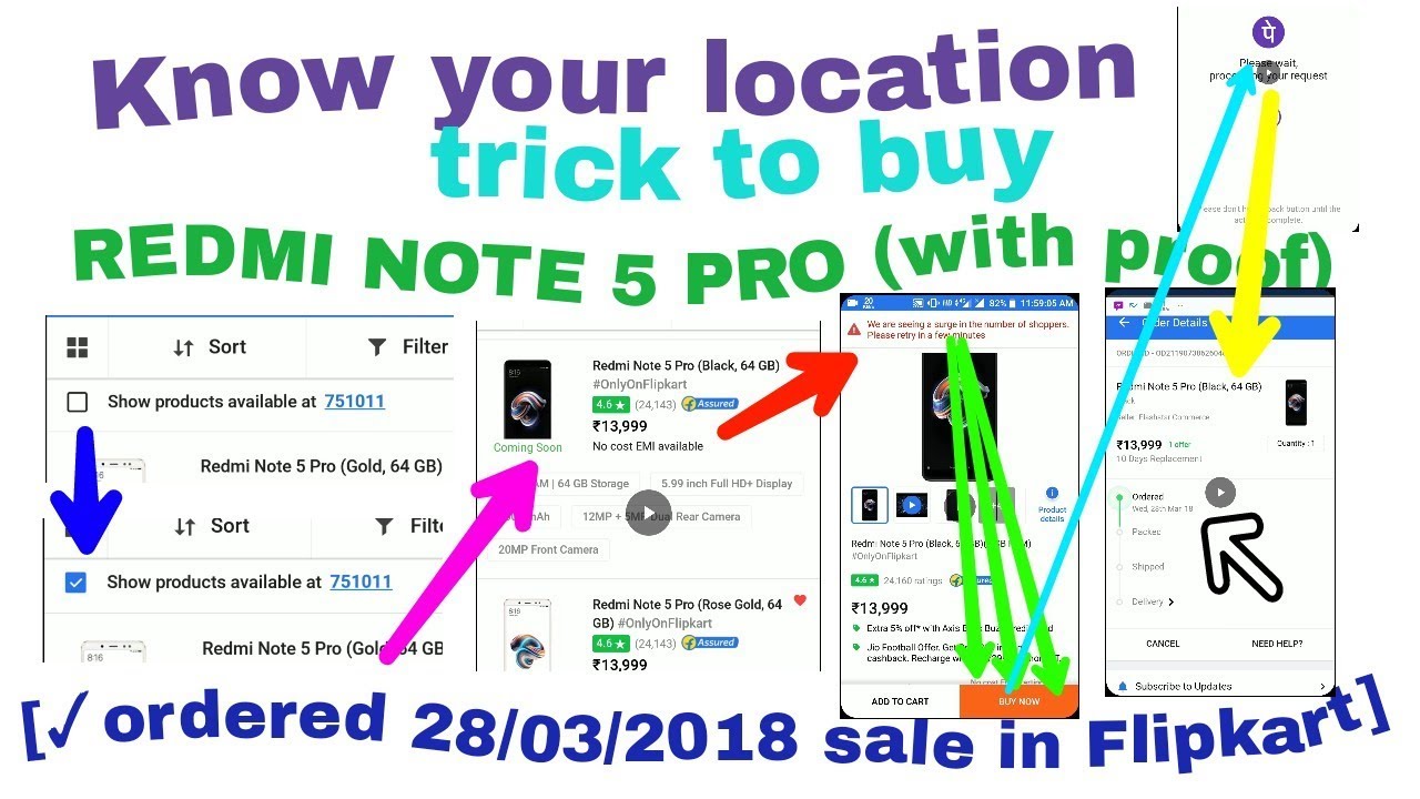 (Know your location trick applied)Finally ordered RADMI NOTE 5 PRO with ...