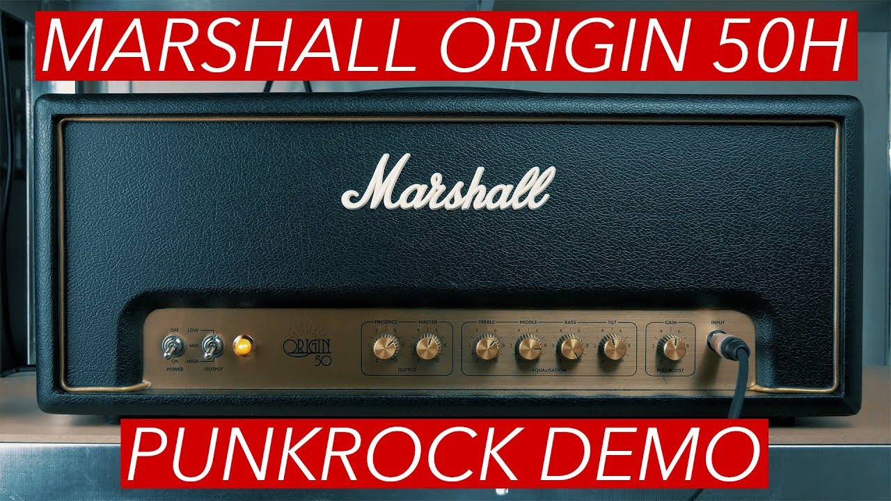 Marshall Origin 50H (Punkrock demo) - YouTube