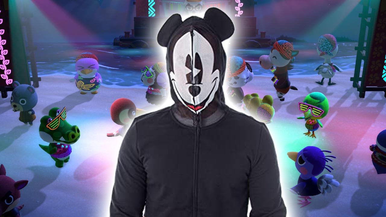 Animal Crossing New Horizon DJ KK Mickey Mouse Dance Party - YouTube