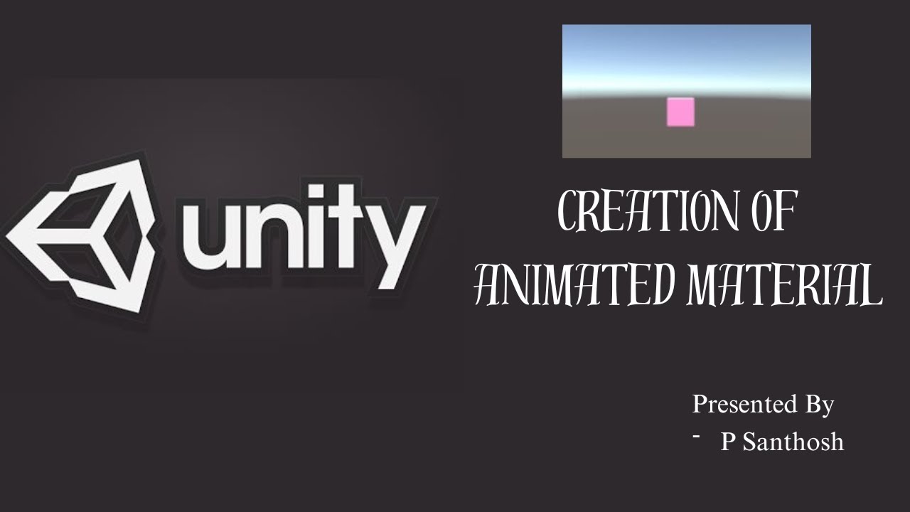 Creation of animated materials in unity - YouTube
