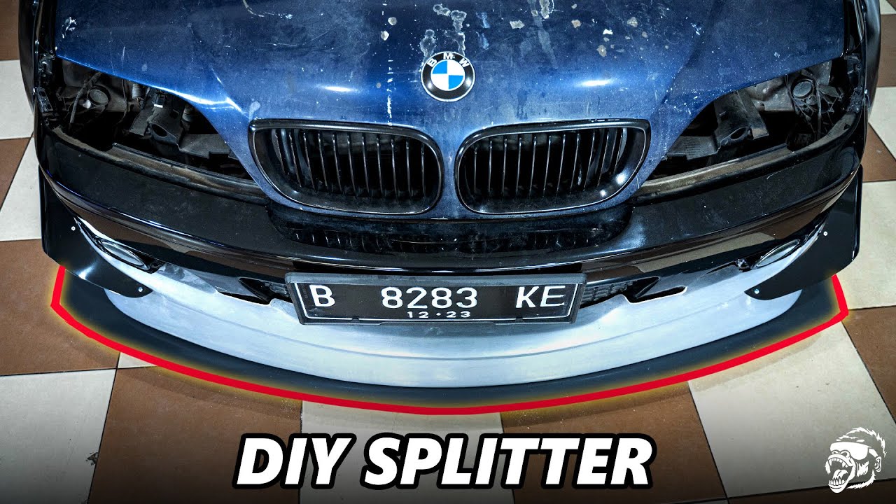 2003 BMW E46 BUILD! DIY HOW TO MAKE A FRONT SPLITTER #bmwe46 #diy - YouTube
