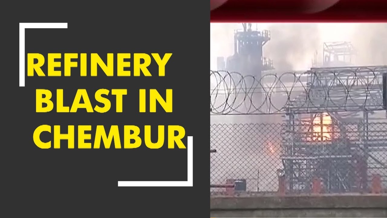Fire at Bharat Petroleum refinery in Mumbai's Chembur - YouTube
