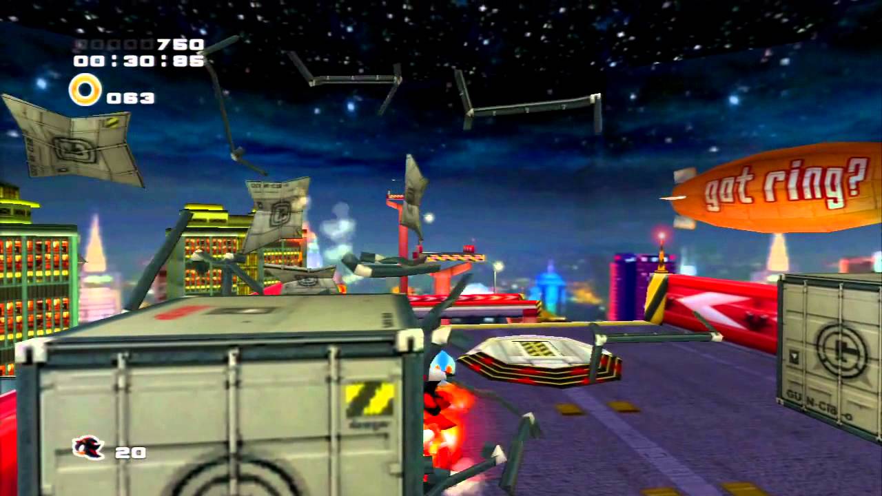 Sonic Adventure 2 (PS3) Radical Highway Mission 2 A Rank - YouTube