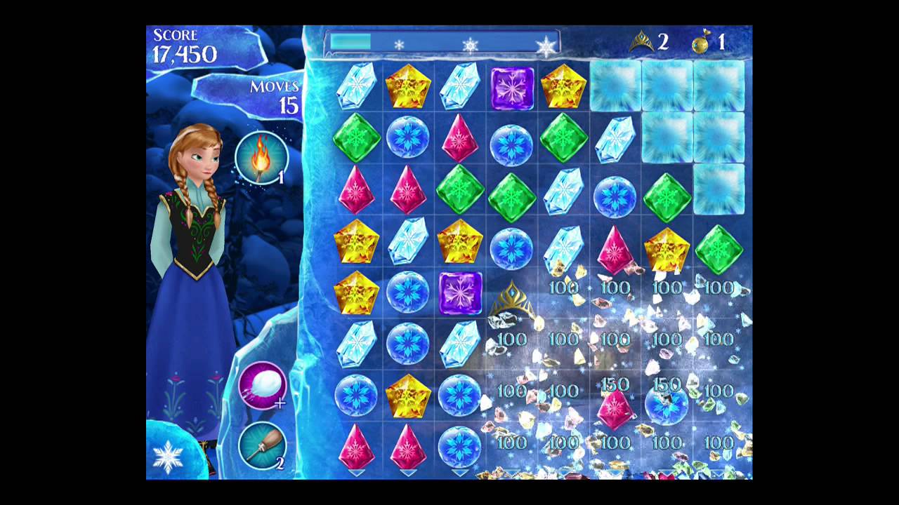 Disney Frozen Free Fall Level 89 - YouTube
