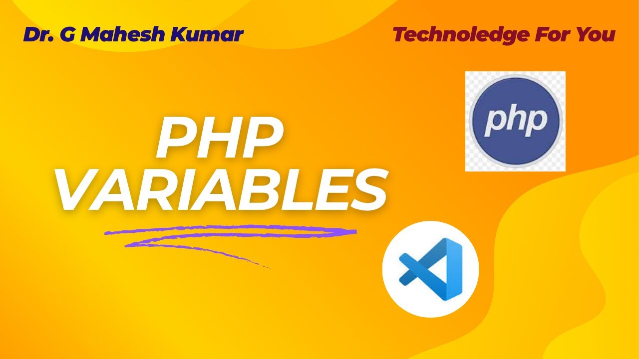 PHP VARIABLES - YouTube