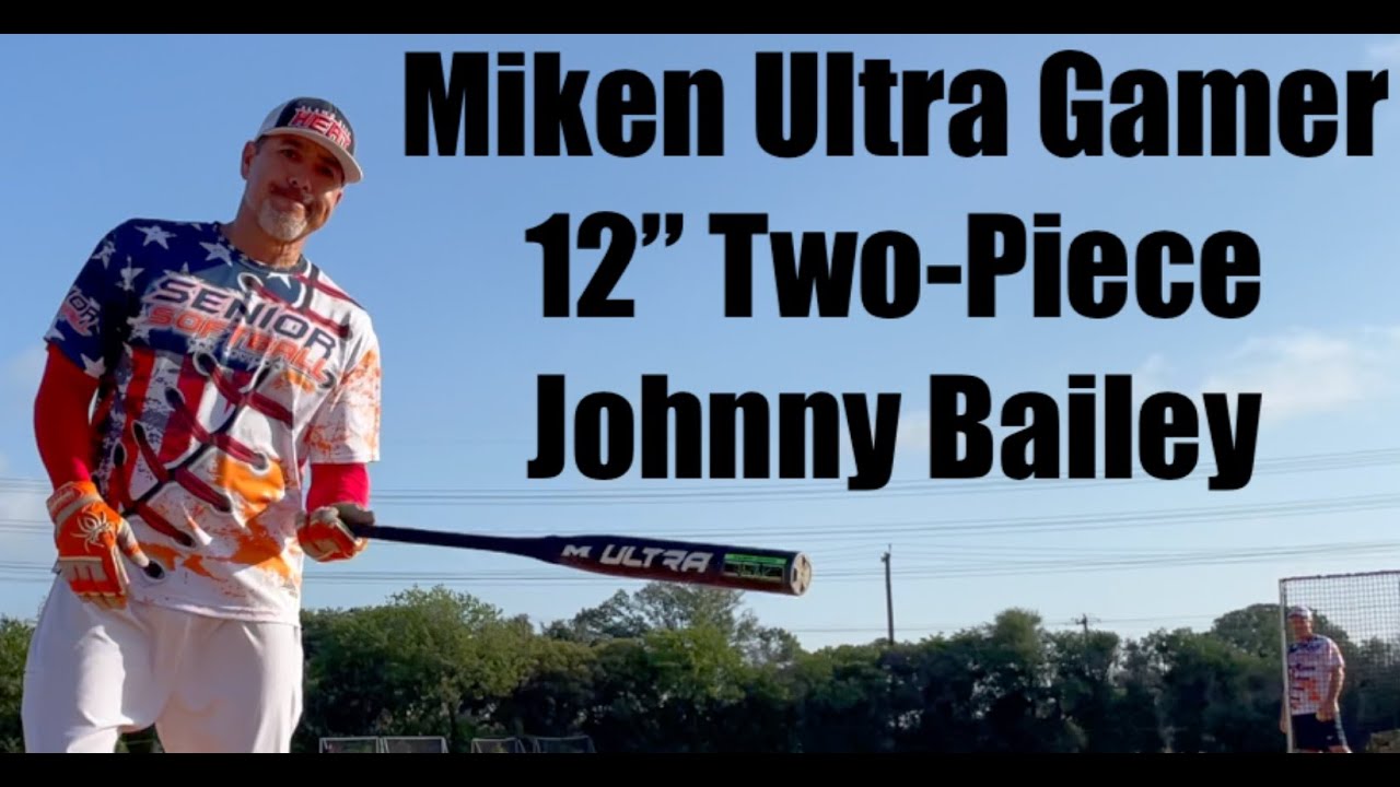 Senior Softball Bat Reviews (Miken Ultra Gamer 12" Two-Piece Johnny Bailey 2024) - YouTube