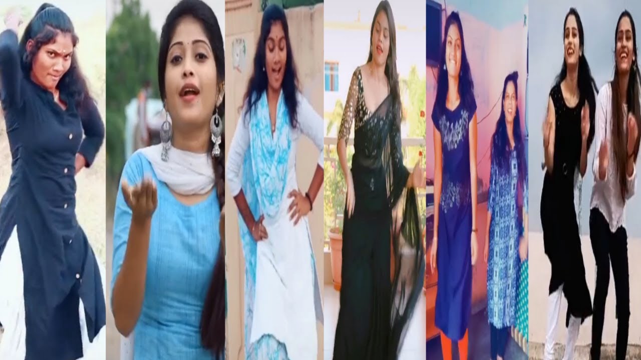 Best tiktok dance videos of janulyri, bhanu and others girls - YouTube