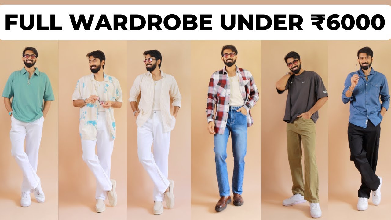 BUILD YOUR WARDROBE (casual) UNDER ₹6000| 4 pants, 5 shirts, 3 tshirts| Build your wardrobe ...