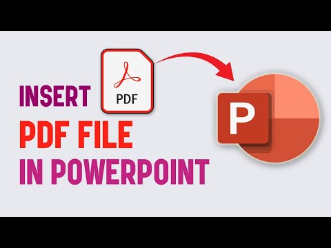 How to Insert PDF File in PowerPoint - YouTube