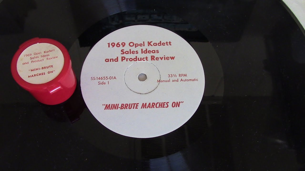 1969 Opel Sales Ideas "Mini-Brute Marches On" original Buick training ...