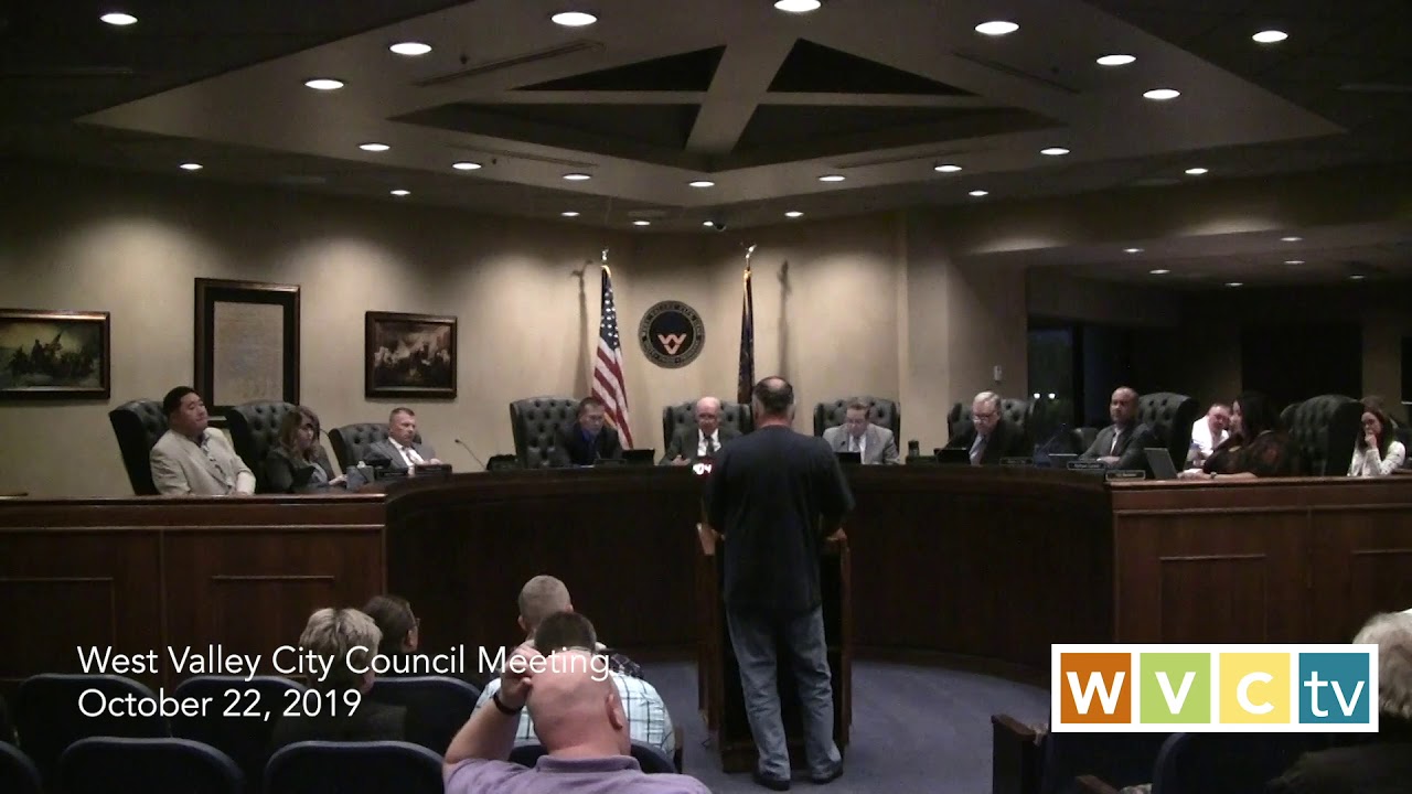 West Valley City Council Meeting October 22, 2019 - YouTube